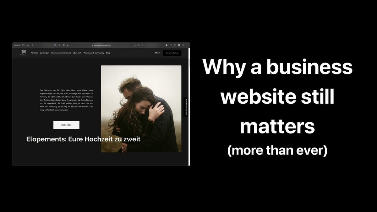 Why a business website matters (more than ever)